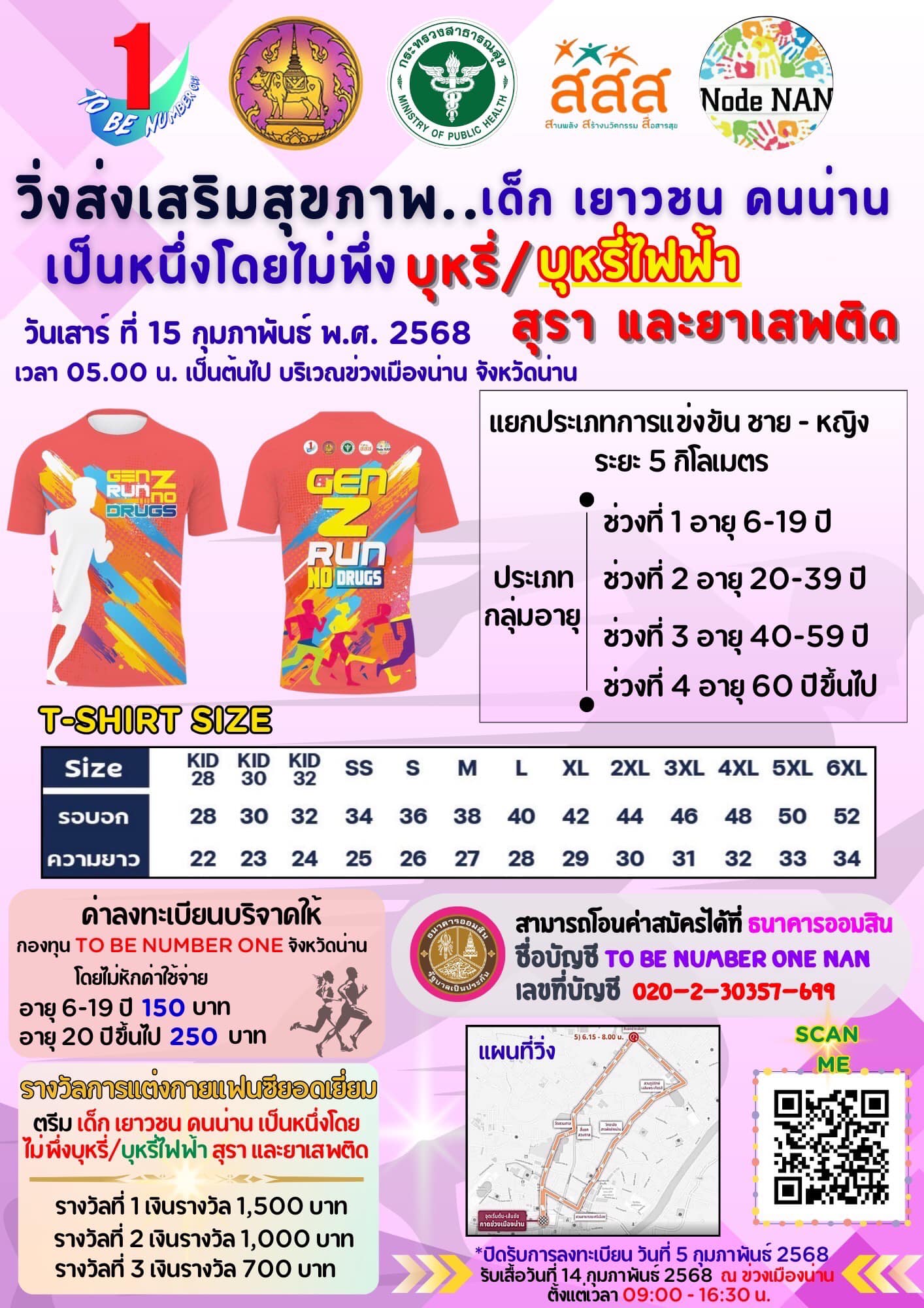 โครงการ TO BE NUMBER ONE จังหวัดน่าน ขอเชิญชวนทุกท่านสมัครร่วมกิจกรรม ...